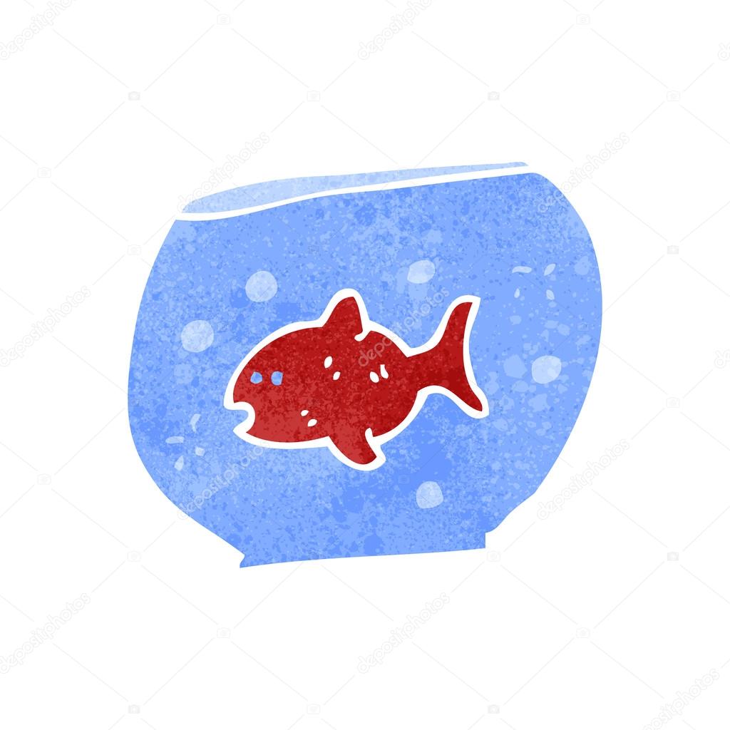 Cartoon fish in bowl Stock Vector by ©lineartestpilot 29106629