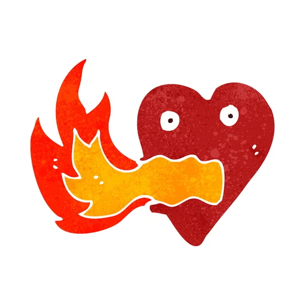 Cartoon fire breathing heart Stock Vector Image by ©lineartestpilot ...