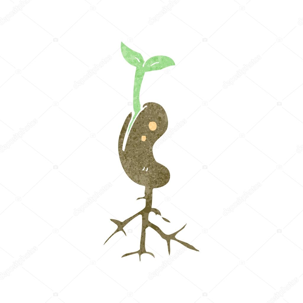 Growing plant retro cartoon Stock Vector Image by ©lineartestpilot ...