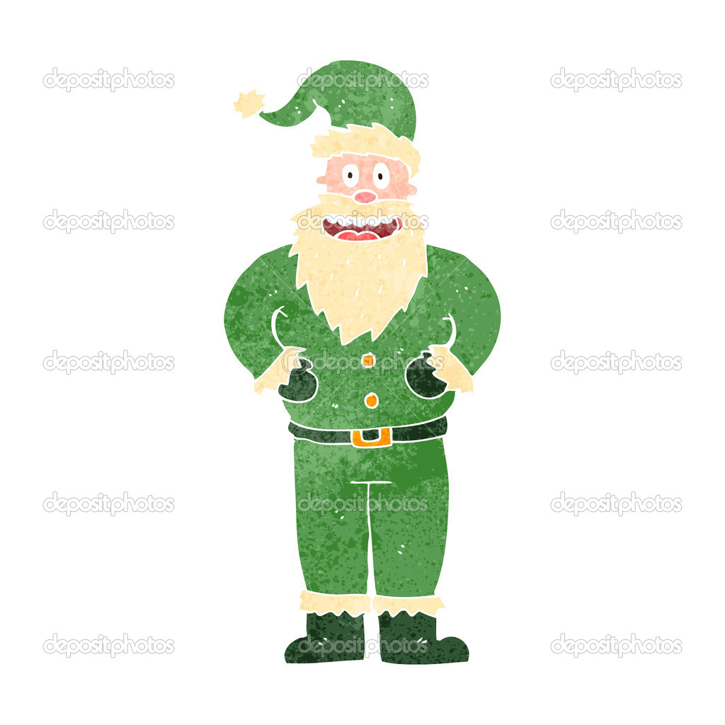 Retro cartoon santa claus Stock Vector Image by ©lineartestpilot #29161479