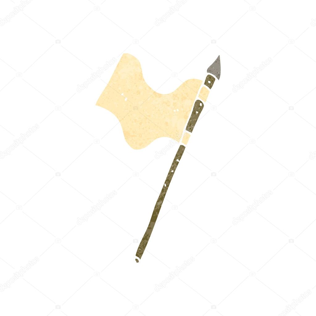 Retro cartoon flag waving Stock Illustration by ©lineartestpilot #29162079