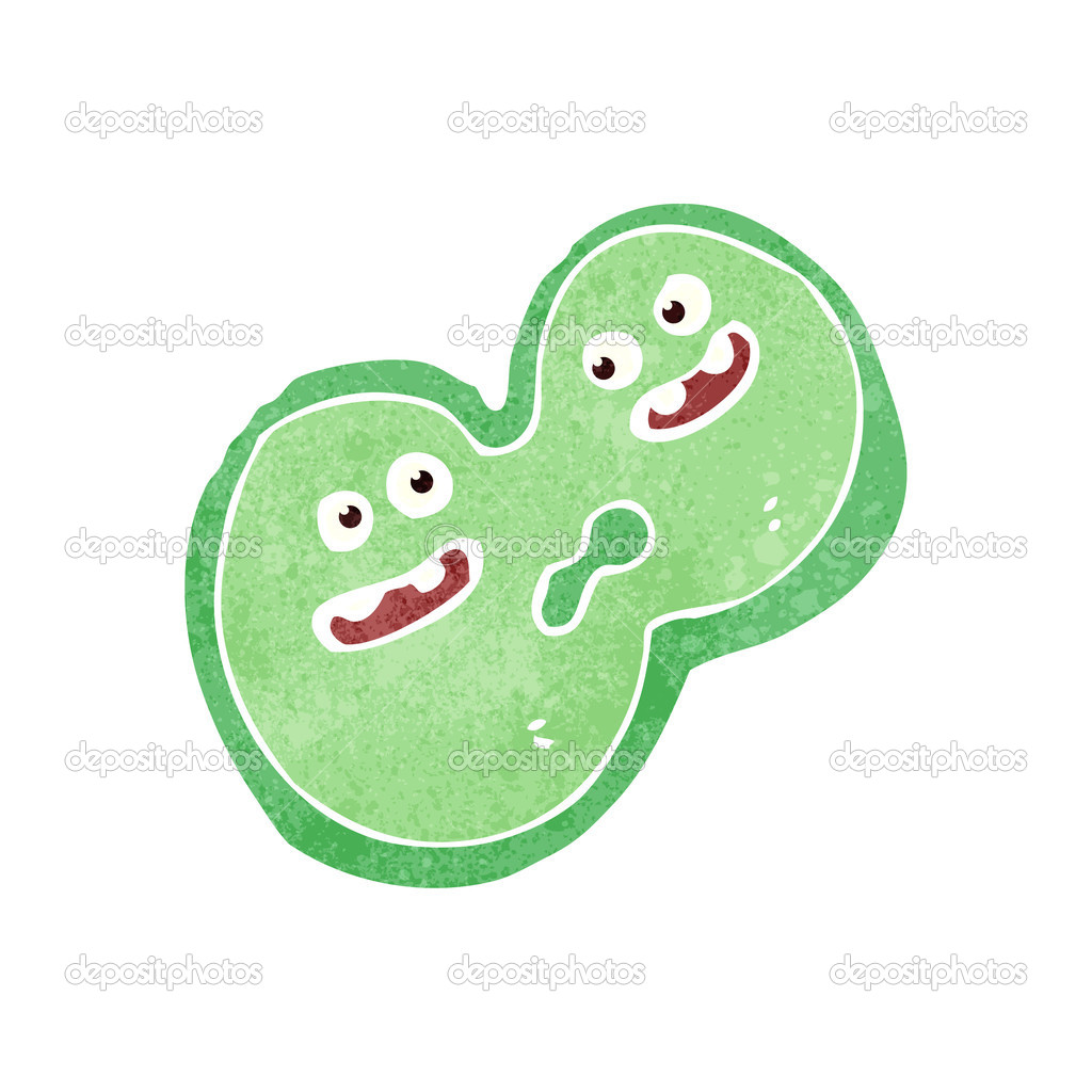 Teilenden Zelle cartoon — Stockvektor © lineartestpilot #29171543