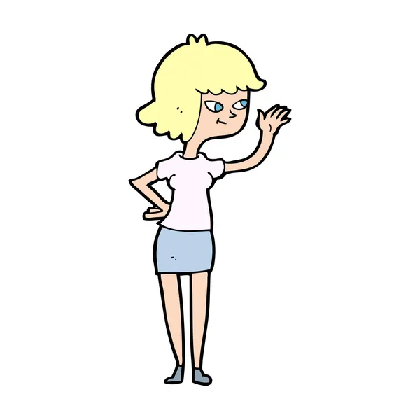 Waving Goodbye Cartoon