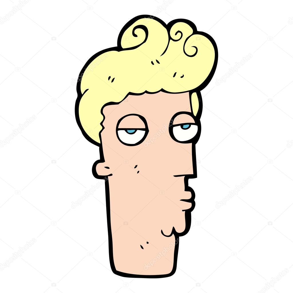 Cartoon man head Stock Vector by ©lineartestpilot 36207743