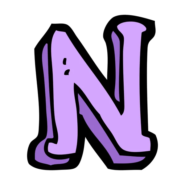 Purple Letter N