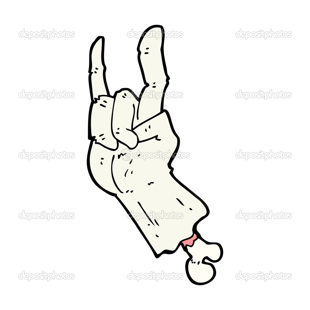 Zombie hand rock symbol Stock Vector Image by ©lineartestpilot #36254301