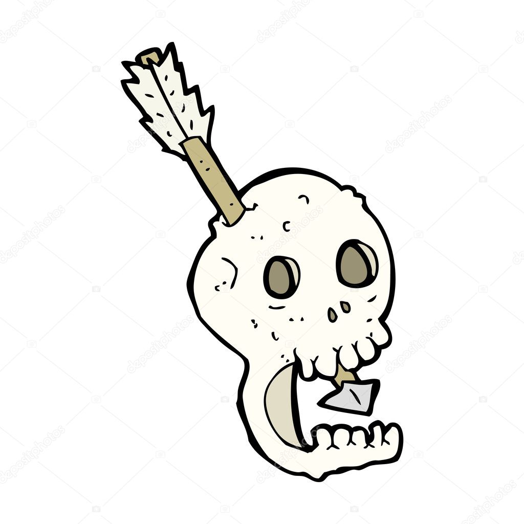 Skull with arrow Stock Vector Image by ©lineartestpilot #36255517