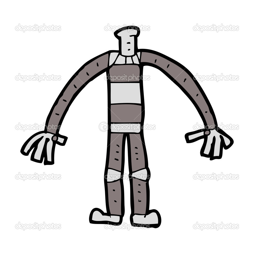 Cartoon headless person — Stock Vector © lineartestpilot #36257207