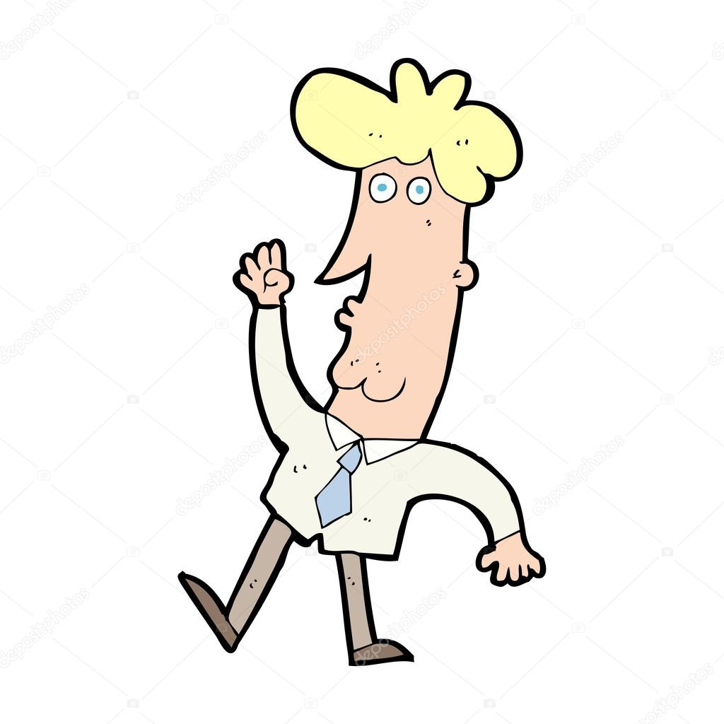 Cartoon business man Stock Vector by ©lineartestpilot 36257599