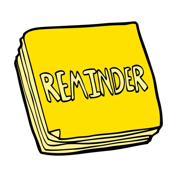 Cartoon reminder notes Stock Vector by ©lineartestpilot 101908220