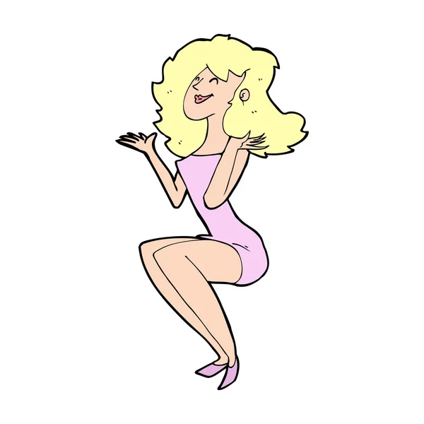 Cartoon attractive woman sitting Stock Vector by ©lineartestpilot 39430625