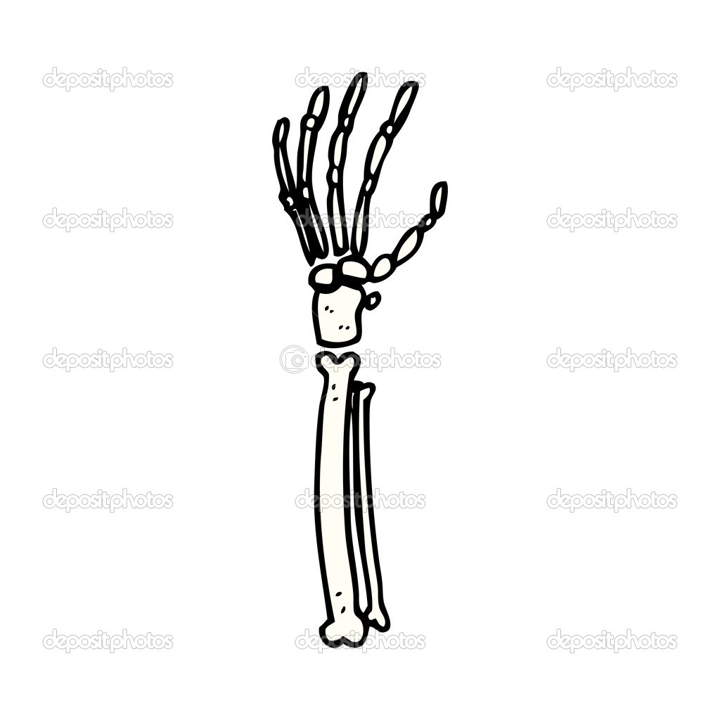 Cartoon skeleton hand Stock Vector Image by ©lineartestpilot #38154709