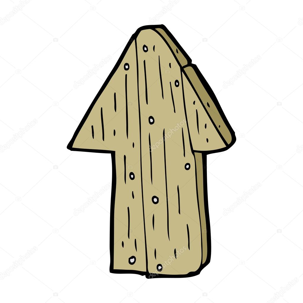 Cartoon wooden direction arrow Stock Vector Image by ©lineartestpilot ...