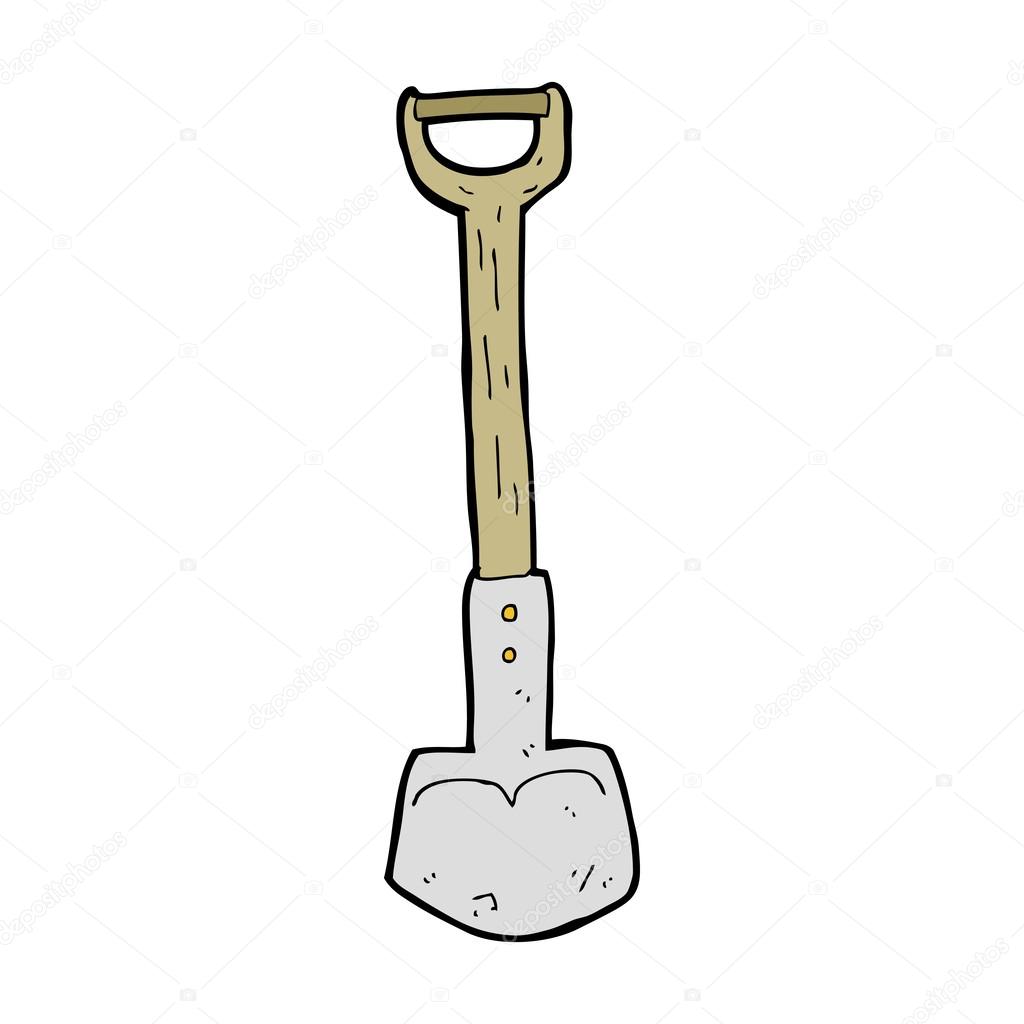 Cartoon shovel Stock Vector by ©lineartestpilot 38159995