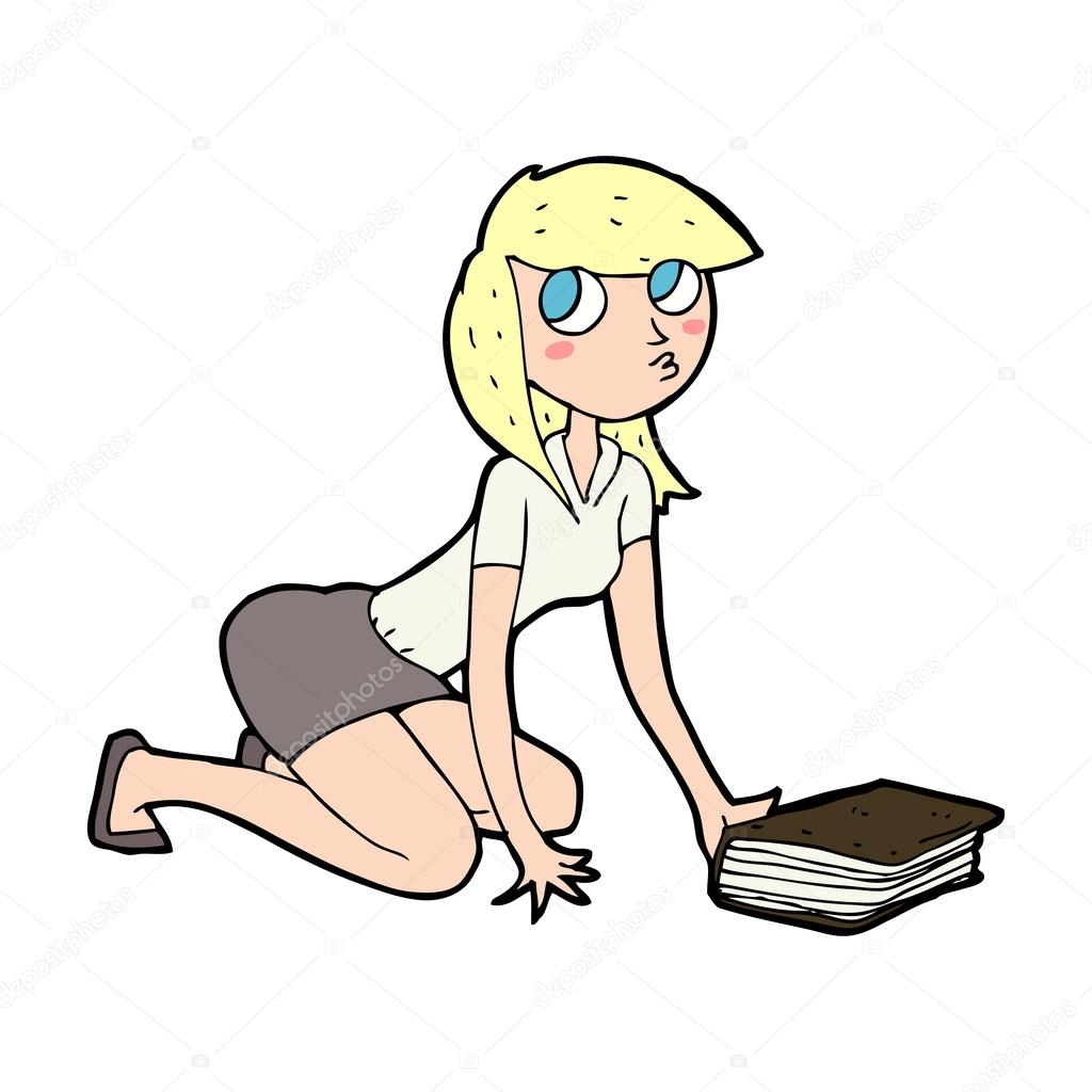 Imágenes: animadas de recoger | chica de dibujos animados a recoger ...