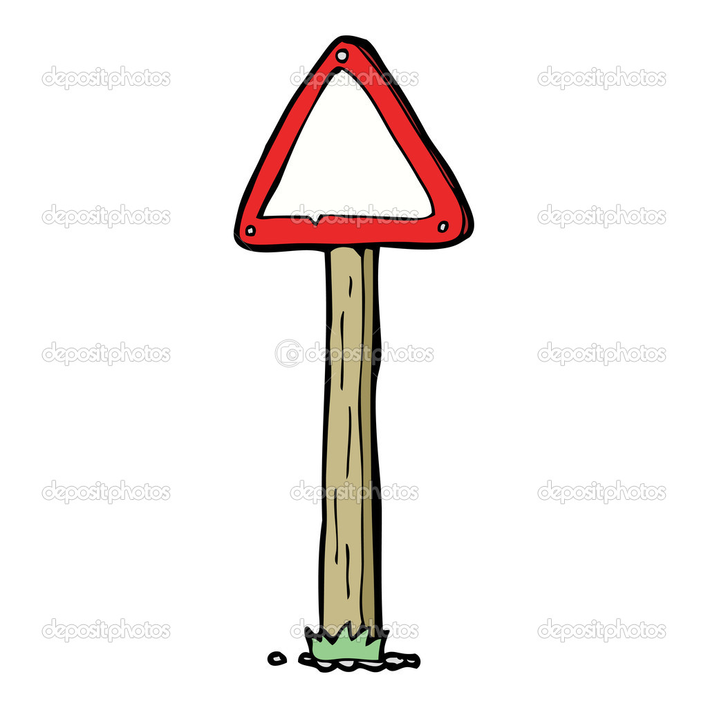 Cartoon road sign Stock Vector Image by ©lineartestpilot #38162919