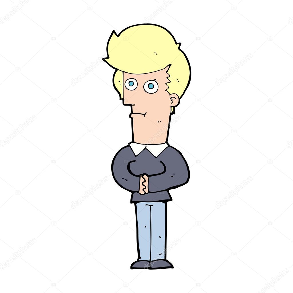 Cartoon man staring Stock Vector by ©lineartestpilot 38166045