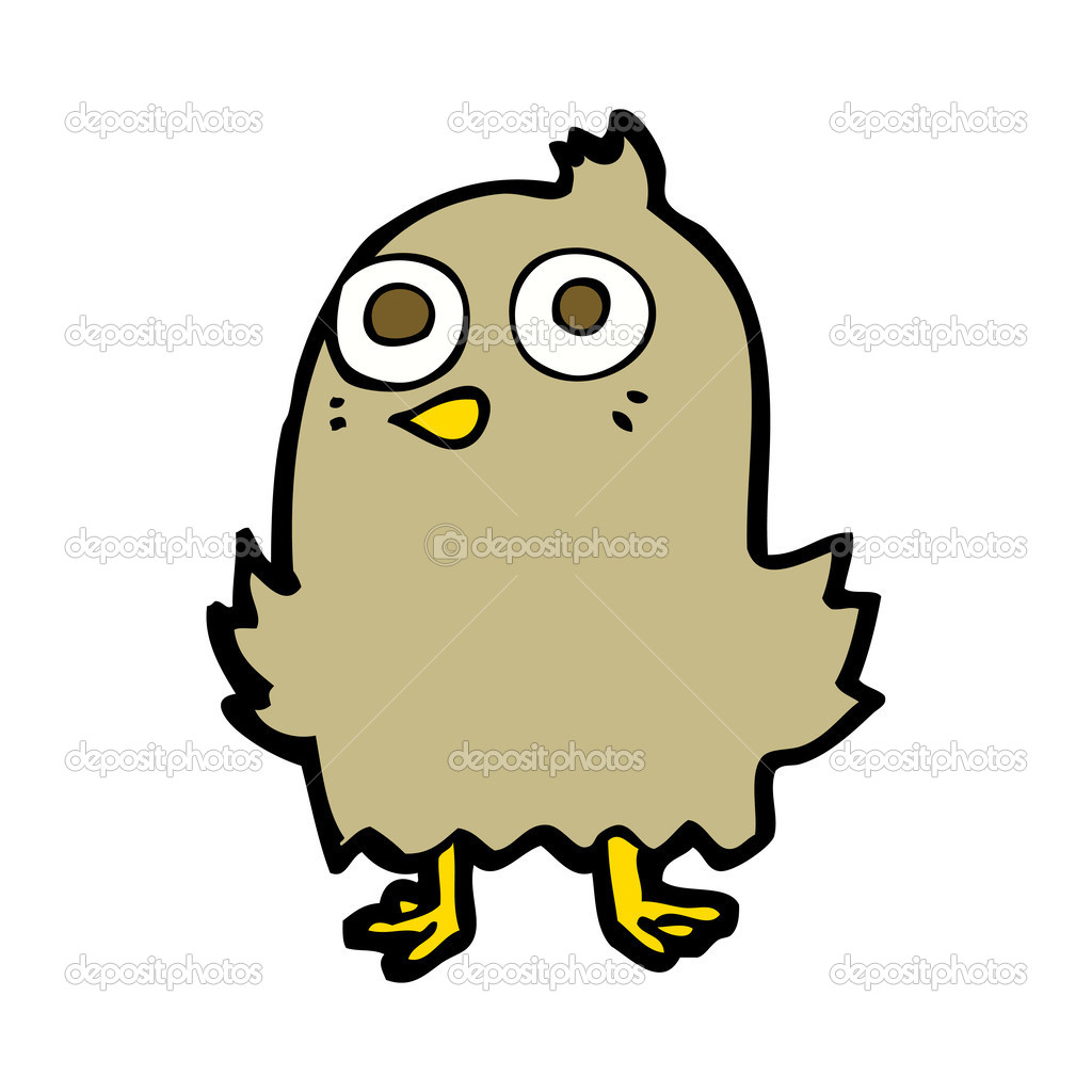 Funny cartoon bird Stock Vector by ©lineartestpilot 38173143