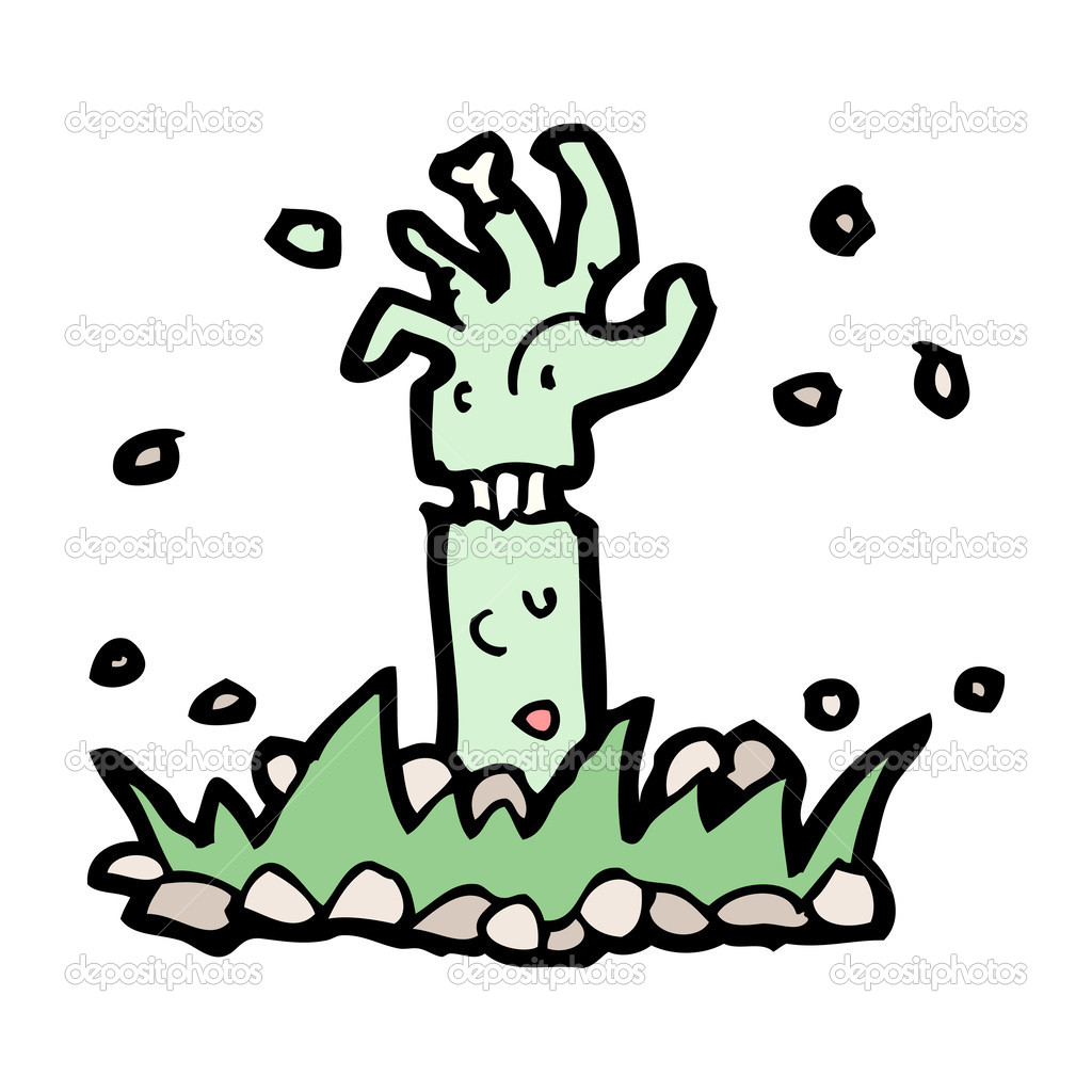 Cartoon zombie arm Stock Vector Image by ©lineartestpilot #38176131