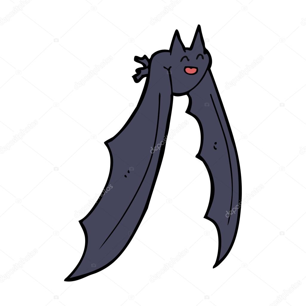 Cartoon flying bat Stock Illustration by ©lineartestpilot #38176751