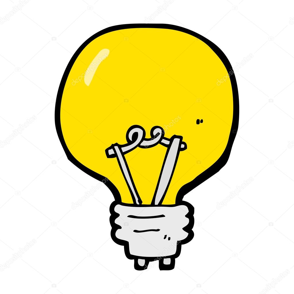 Bombilla de dibujos animados Vector de stock #38176757 de ©lineartestpilot