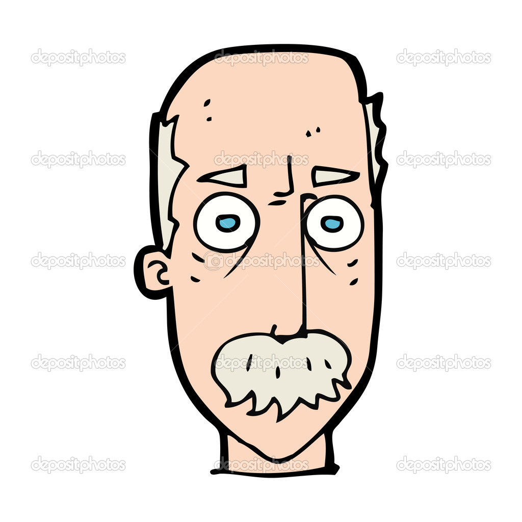Cartoon man with mustache Stock Vector by ©lineartestpilot 38177555