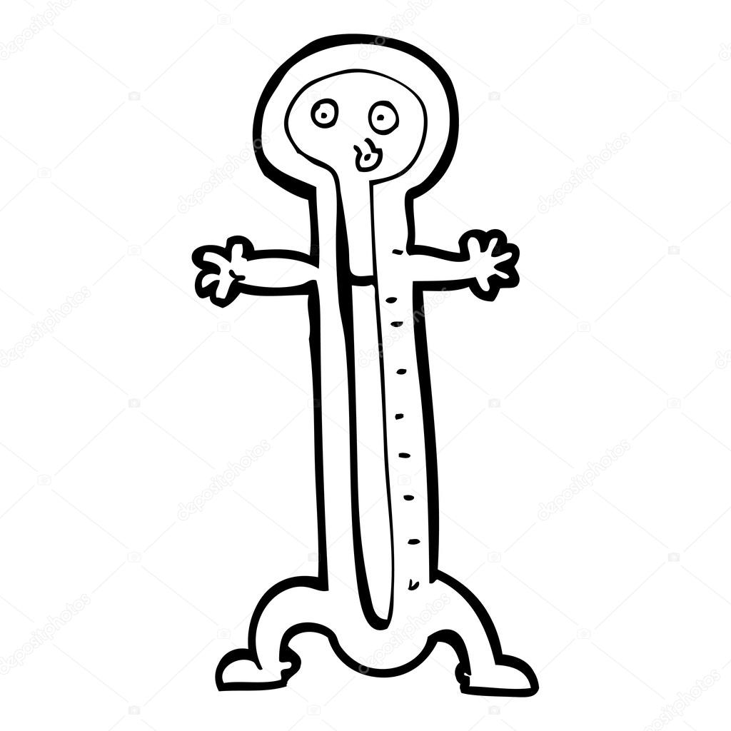 Cartoon thermometer — Stock Vector © lineartestpilot #38419851