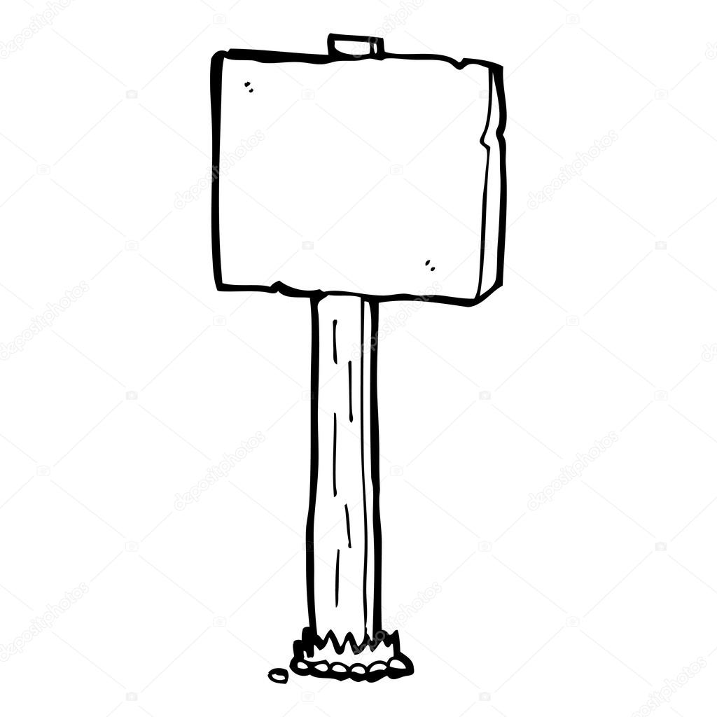 Cartoon sign post Stock Vector Image by ©lineartestpilot #38420039