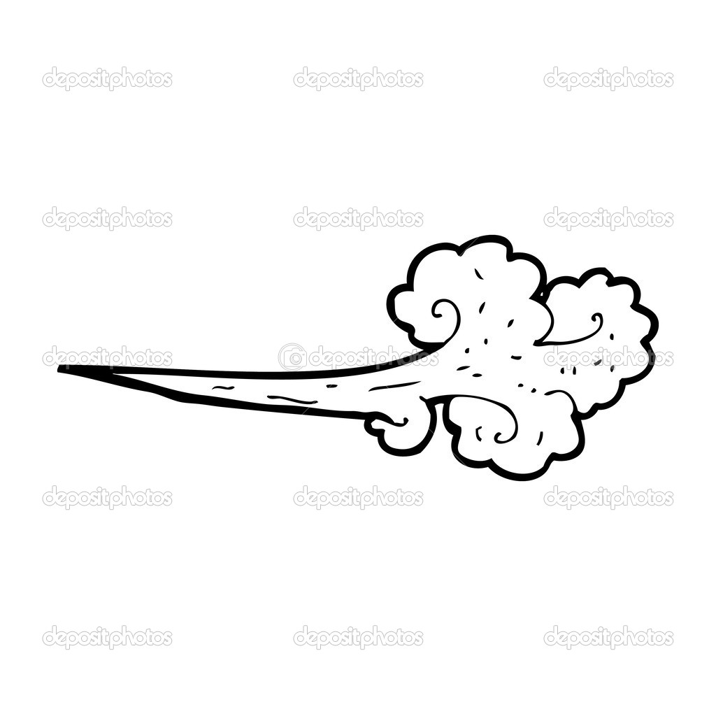 Cartoon gust of wind — Stock Vector © lineartestpilot #38425885
