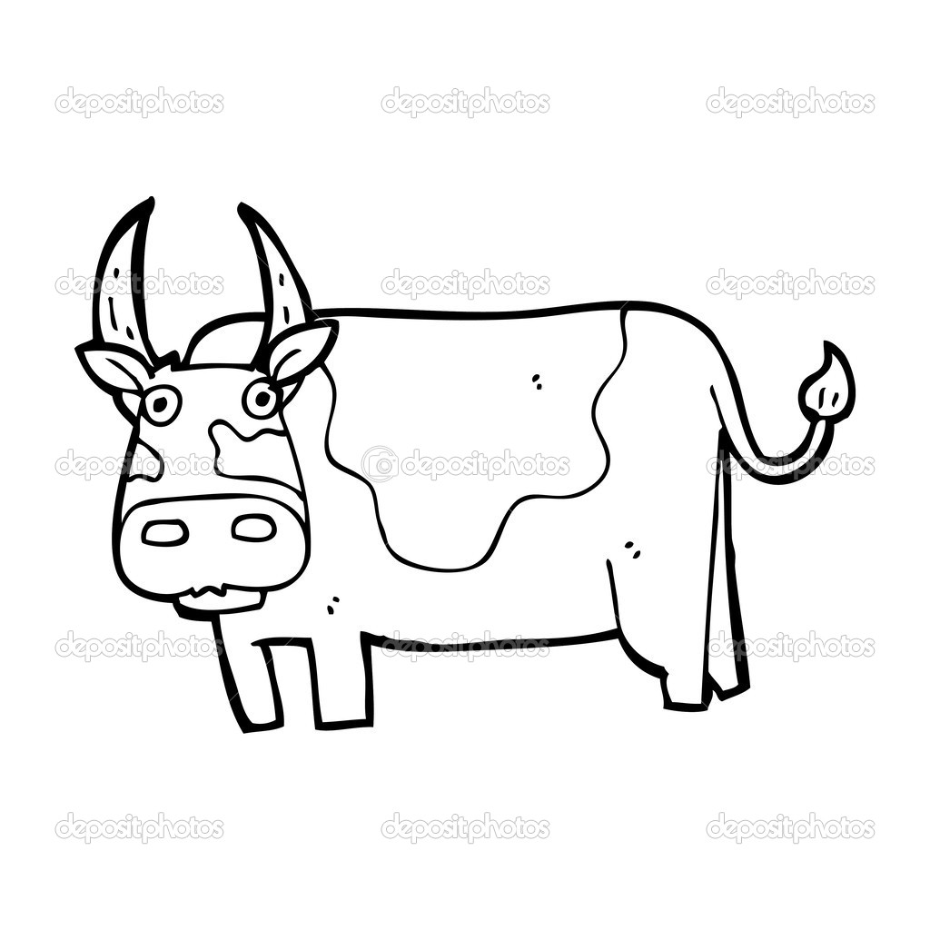 Cartoon bull Stock Vector by ©lineartestpilot 38427001
