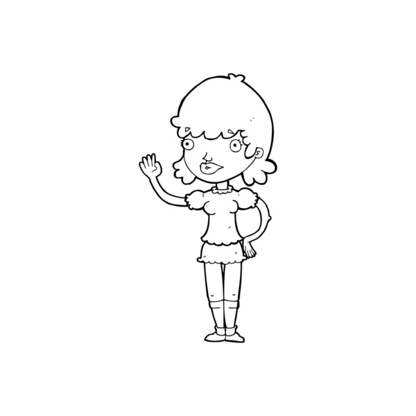Draw Girl Walking Vector Art Stock Images Depositphotos