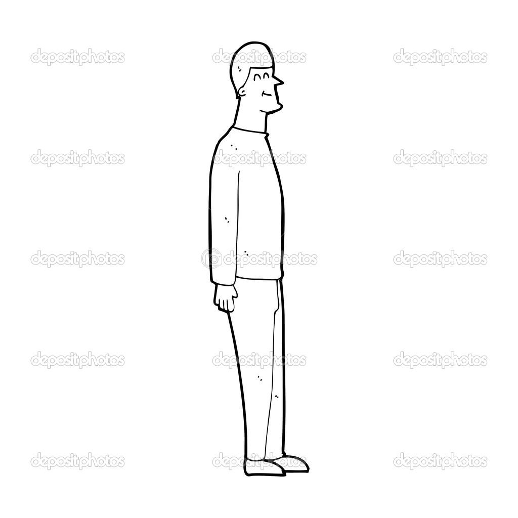 Animado: hombre alto dibujo | hombre alto de dibujos animados — Vector ...