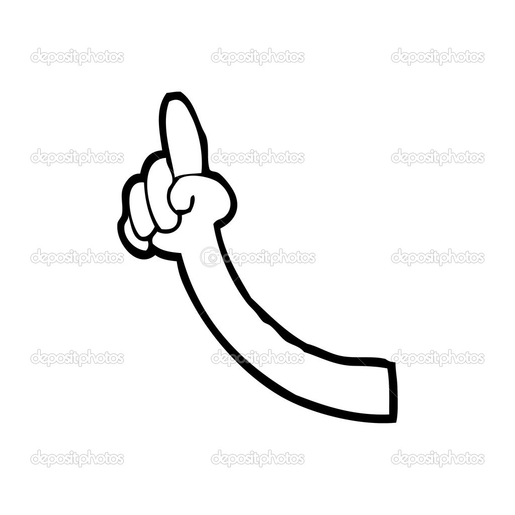 Cartoon pointing arm Stock Vector by ©lineartestpilot 38433495