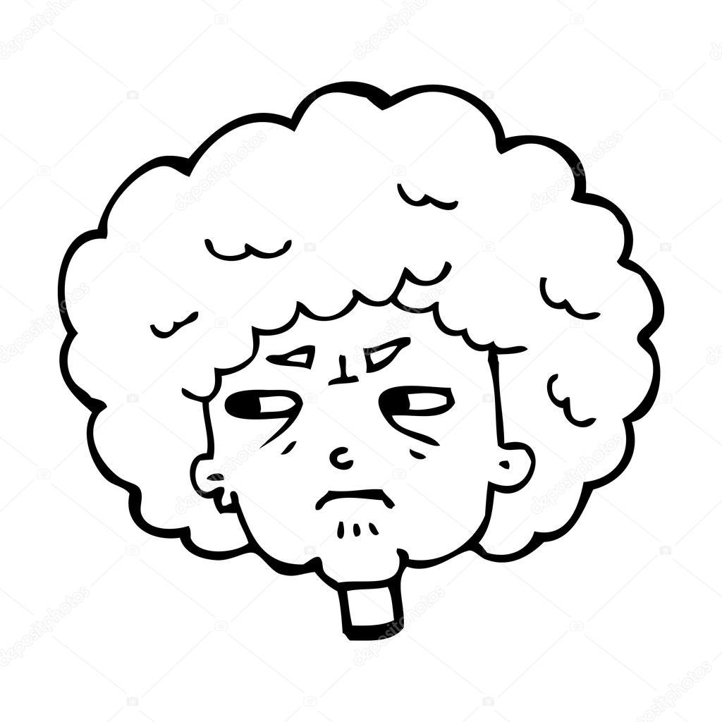 Cartoon bitter old woman Stock Vector Image by ©lineartestpilot #38433611