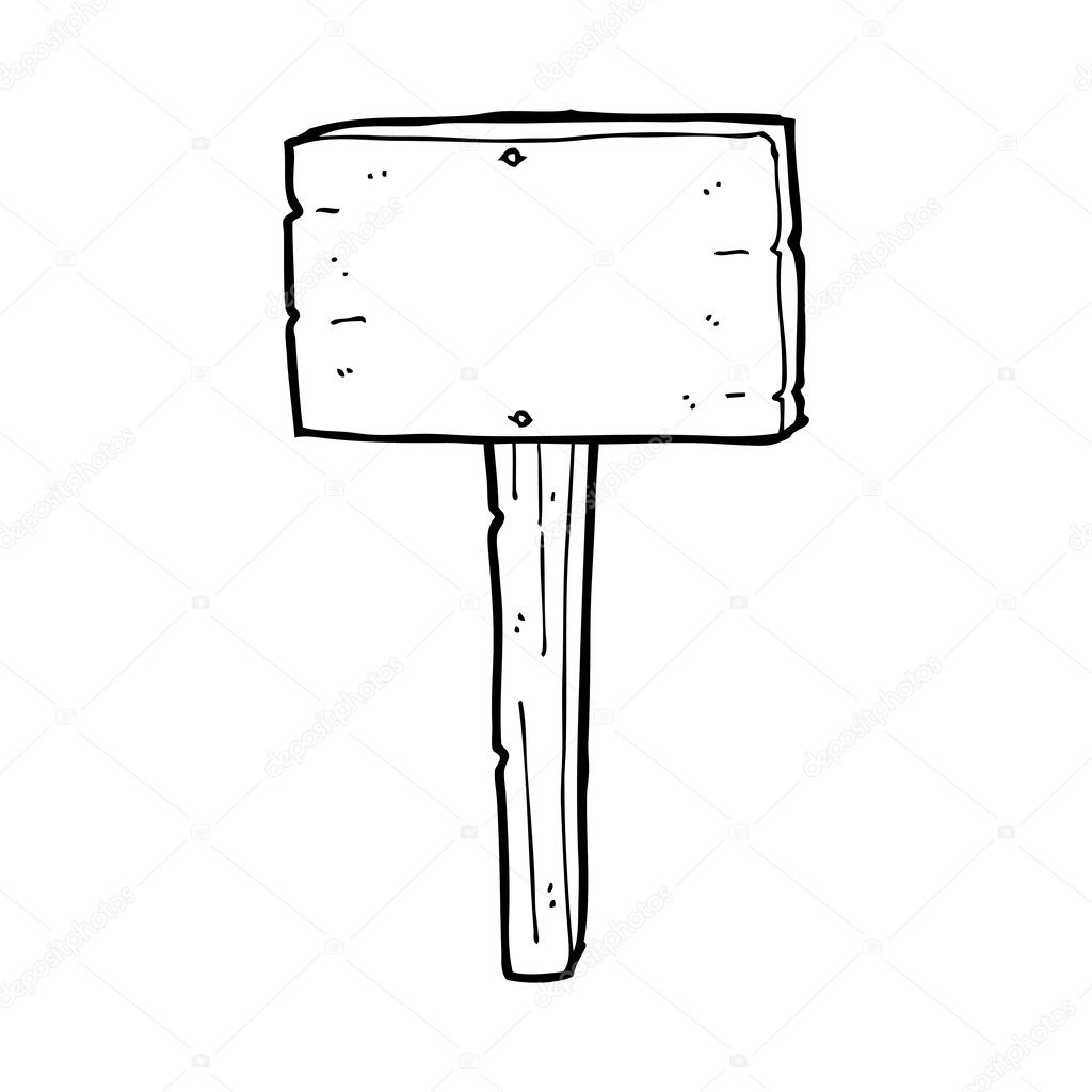 Pos tanda kartun Vektor Stok oleh ©lineartestpilot 38435911