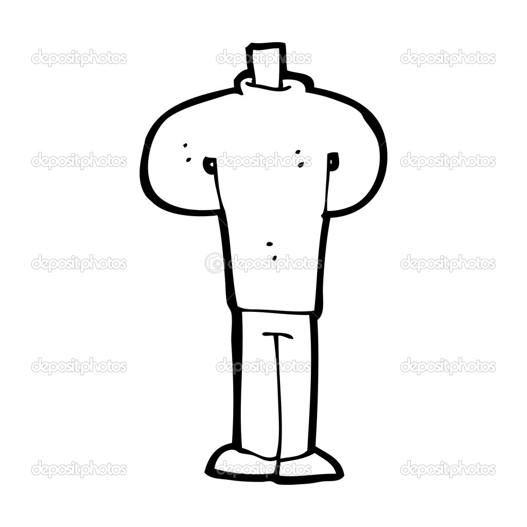 Cartoon body standing still Stock Vector Image by ©lineartestpilot ...