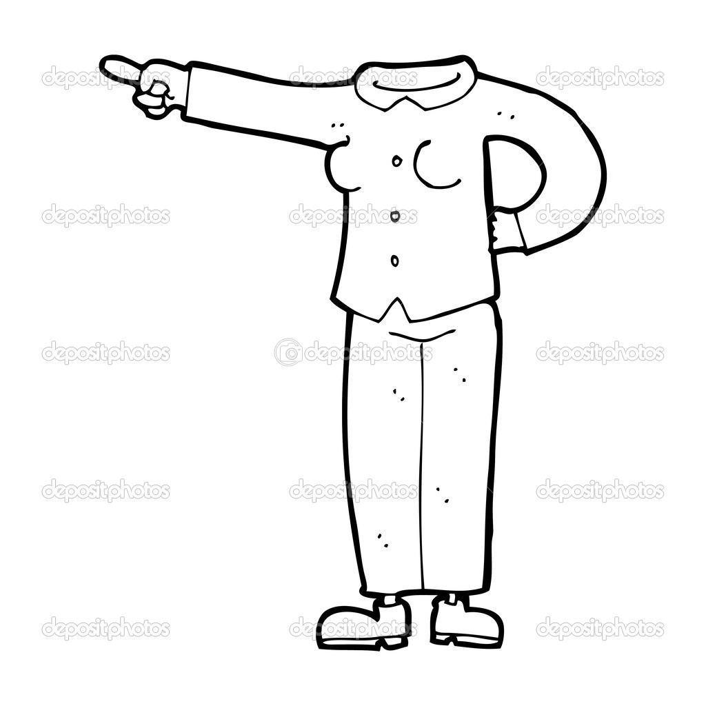Cartoon pointing body Stock Vector Image by ©lineartestpilot #38437823