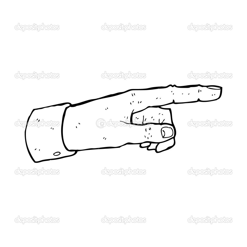 Cartoon pointing hand Stock Vector Image by ©lineartestpilot #38440199