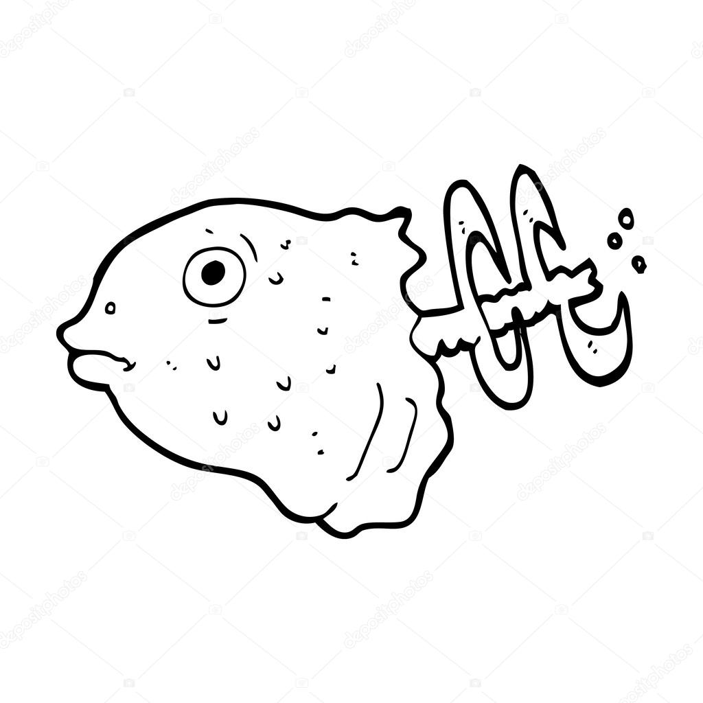 Cartoon fish head Stock Vector by ©lineartestpilot 38440569