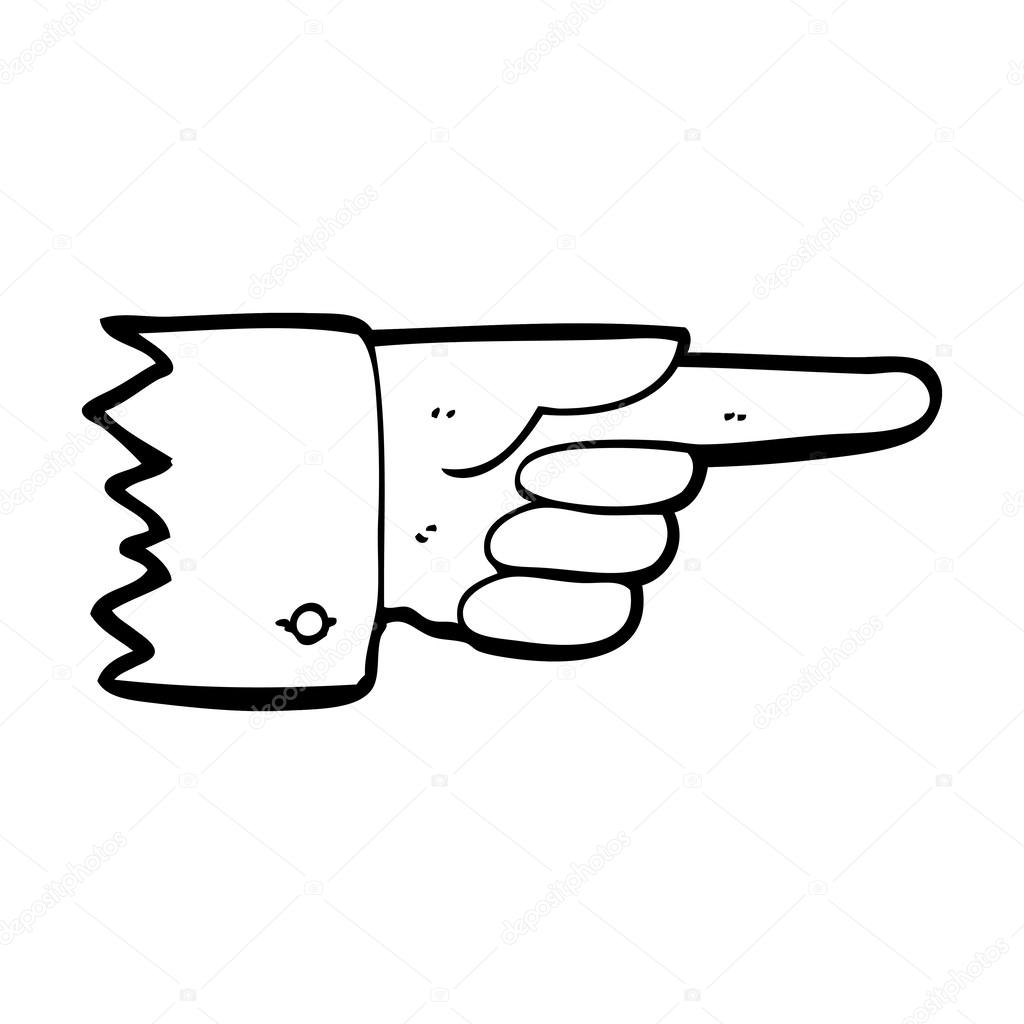 Cartoon pointing hand symbol Stock Vector Image by ©lineartestpilot ...
