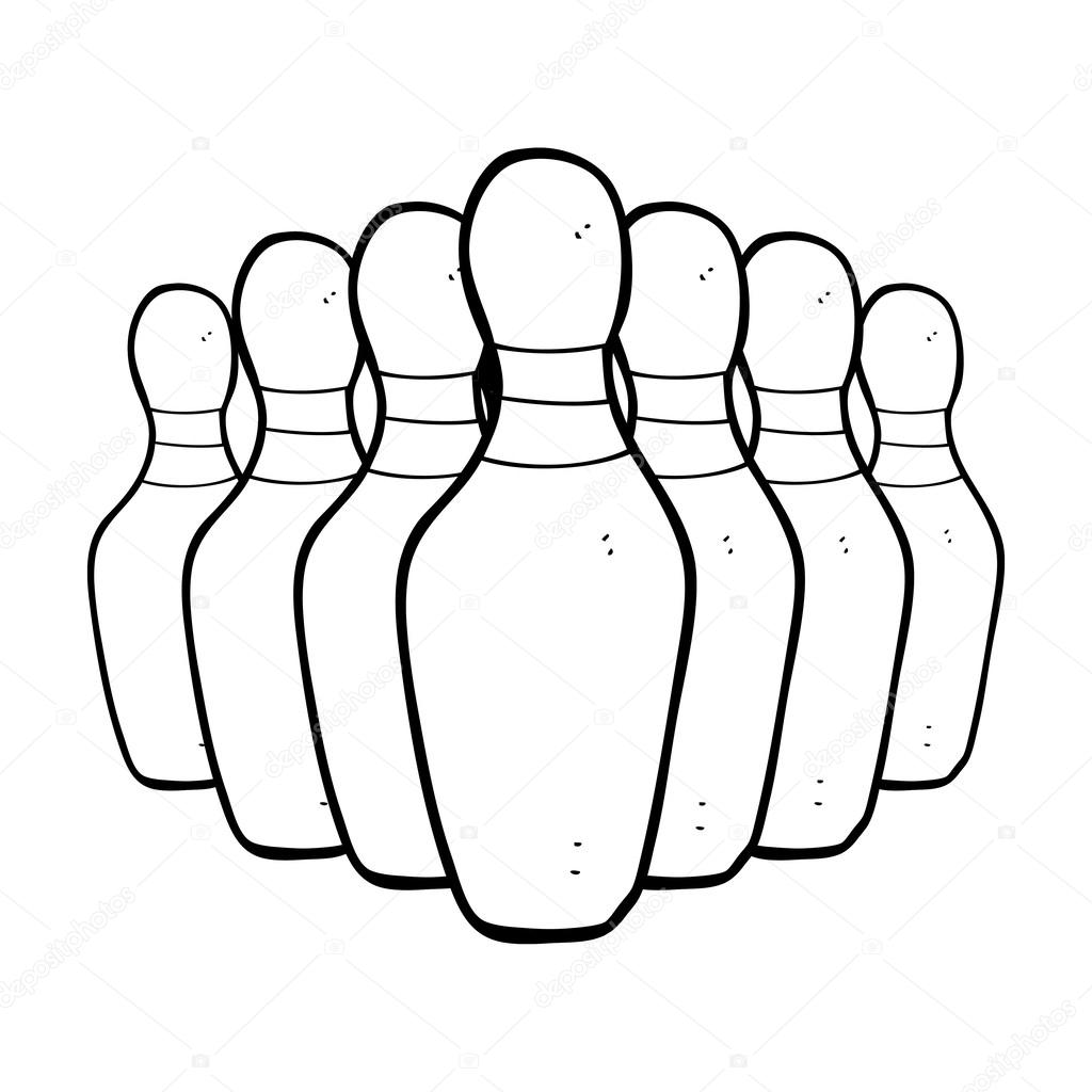 Cartoon Bowling Pins Stock Vector By ©lineartestpilot 38442155