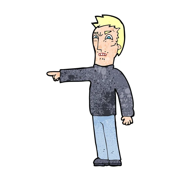 Cartoon angry man pointing Stock Vector Image by ©lineartestpilot #38165097