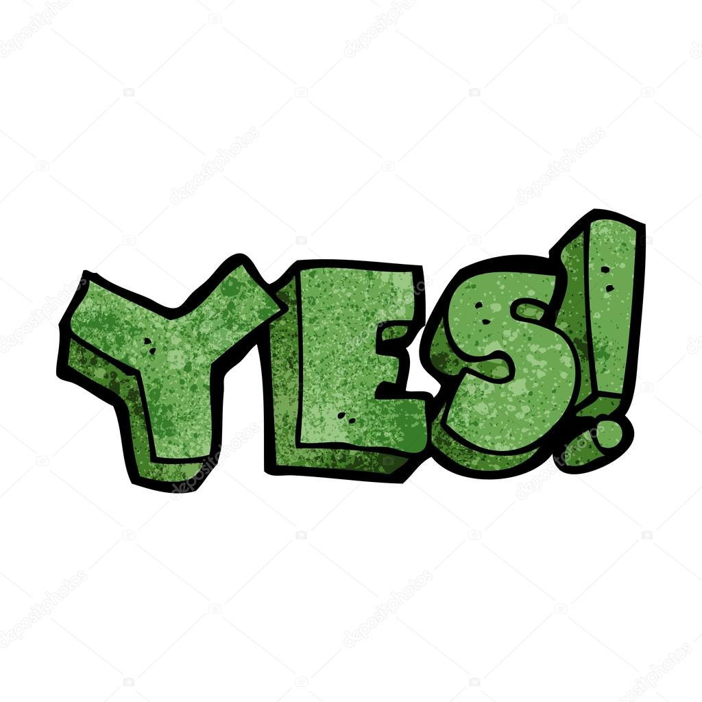 Cartoon yes symbol Stock Vector Image by ©lineartestpilot #39435825