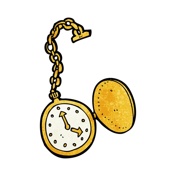 Cartoon Flaming Watch Illustration White Background Stock Vector Image ...