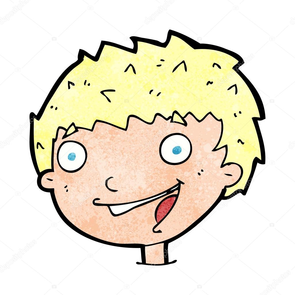 Dibujos animados niño riendo Vector de stock por ©lineartestpilot 39440661