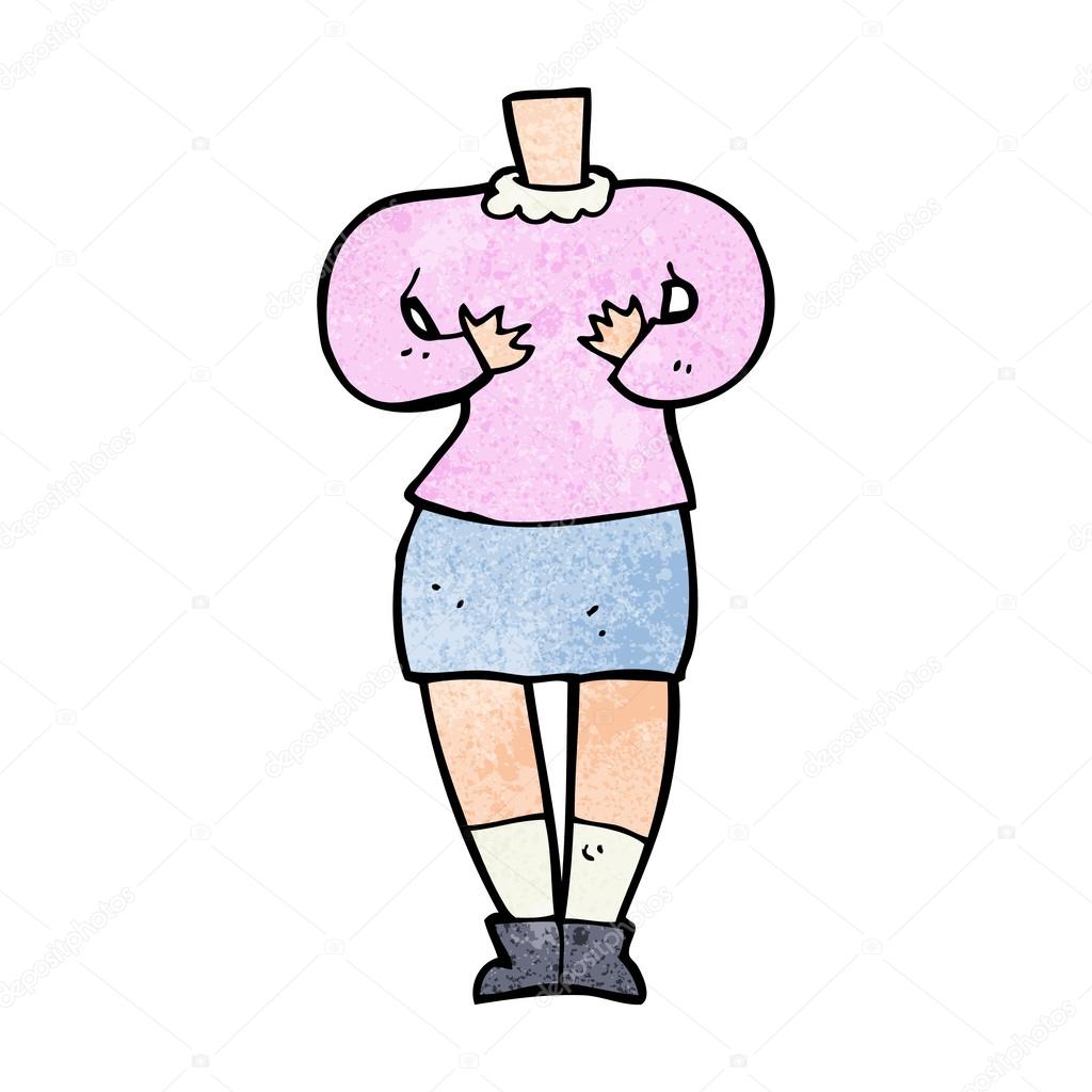 Cartoon female body Stock Illustration by ©lineartestpilot #39443835