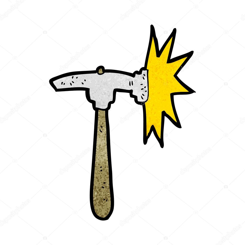 Martillo de dibujos animados vector, gráfico vectorial ...