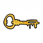 Cartoon old key Stock Vector Image by ©lineartestpilot #13576722