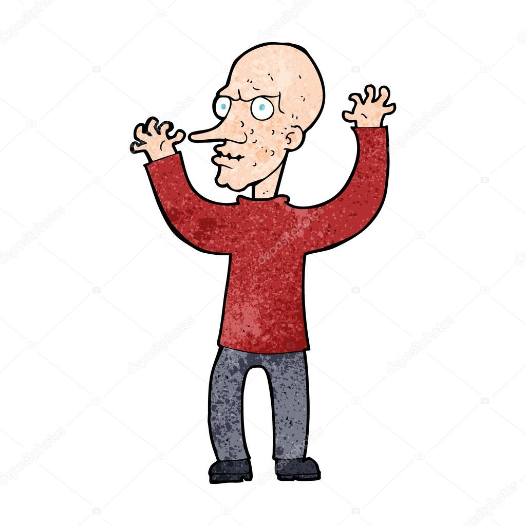 Dibujos animados hombre malo Vector de stock #39453329 de ©lineartestpilot