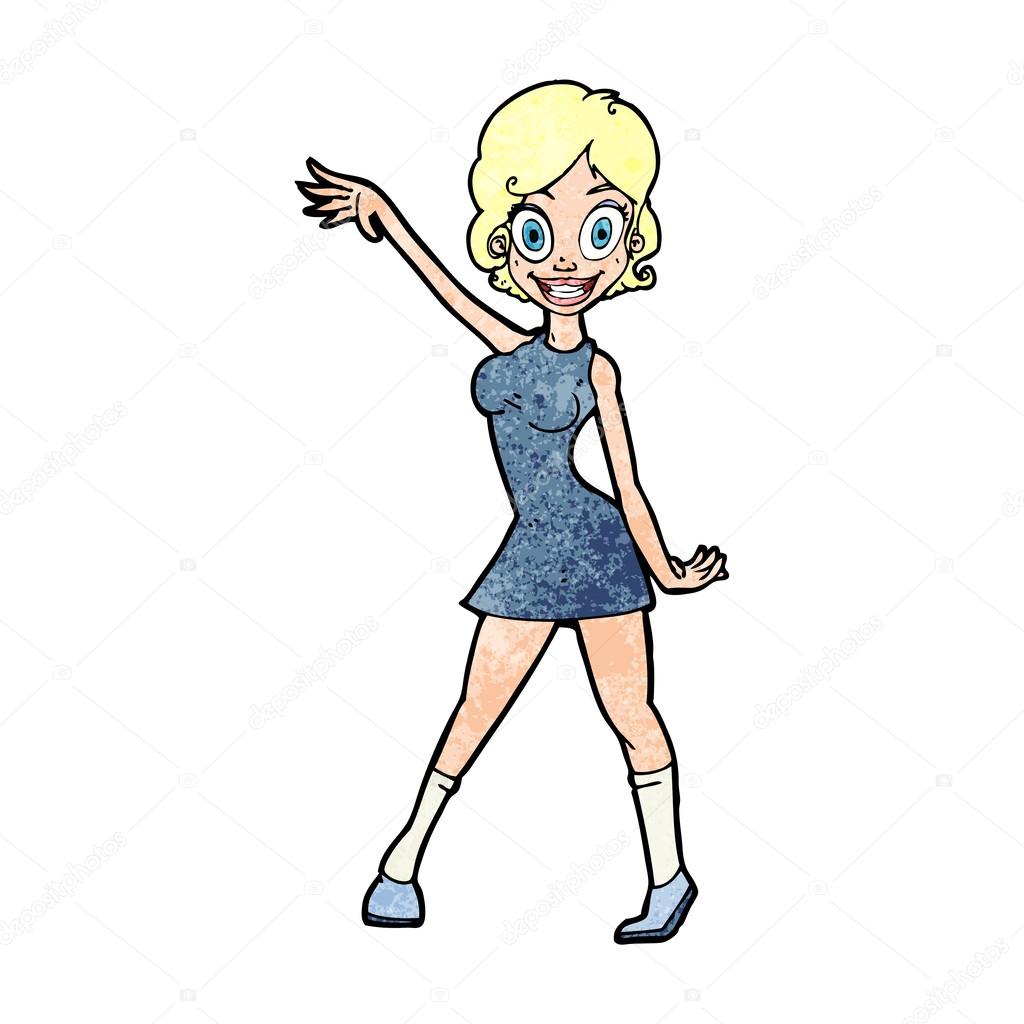 Cartoon party girl Stock Vector Image by ©lineartestpilot #39453757